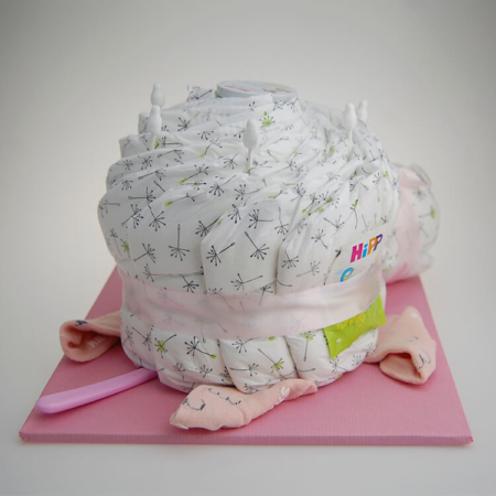 Windelschildkröte Mädchen | WINDELTORTE.com