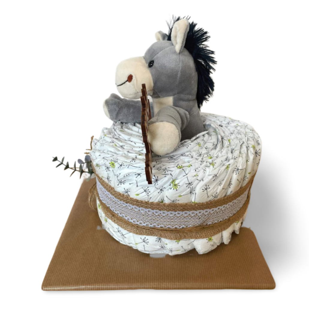 Windeltorte Vintage Boho Stil Klein online kaufen » WINDELTORTE.com
